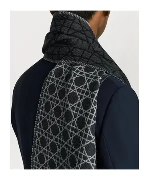 Dior Striped Cannage Scarf