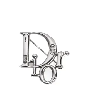 Dior Charms Brooch - Silver