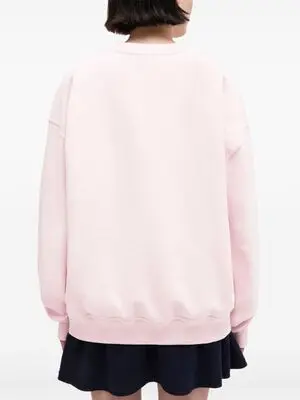 GANNI Graphic Print Organic Cotton Sweatshirt - Multicolor