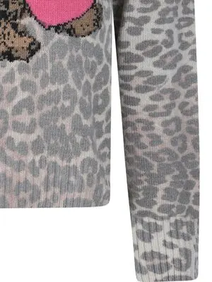 GANNI Dog Appliqué Knitwear
