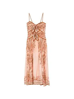 Zimmermann ZIMMERMANN Aster Printed Silk Long Dress Multicolor