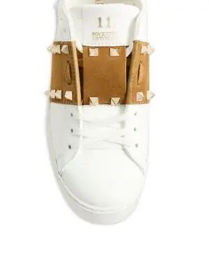 Valentino Garavani Rockstud Untitled Leather Sneakers - Multicolor