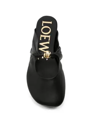 Loewe Pebble Soft Leather Slippers