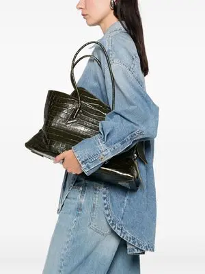 Attico La Passeggiata Medium Leather Shoulder Bag - Multicolor
