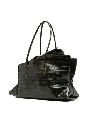 Attico La Passeggiata Medium Leather Shoulder Bag - Multicolor