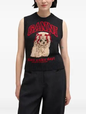 GANNI Knitted Vest - Multicolor
