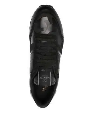 Valentino Garavani Rockrunner Camouflage Leather Sneakers - Multicolor
