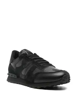 Valentino Garavani Rockrunner Camouflage Leather Sneakers - Multicolor