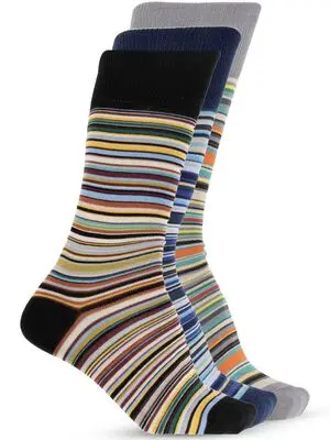 Paul Smith Signature Stripe Cotton Socks Six Pack - Multicolor