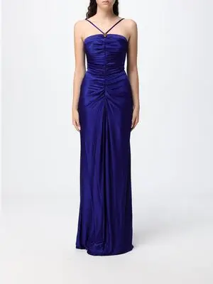 Max Mara Ruched Evening Gown - Blue