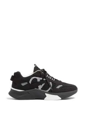 Valentino Garavani Black Mesh Vlogo Signature Sneakers - Multicolor