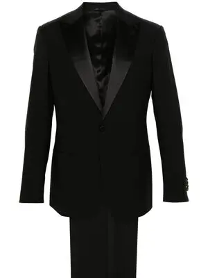 Giorgio Armani Slim Fit Wool Tuxedo Suit - Multicolor