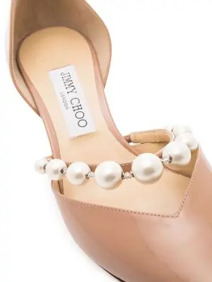 JIMMY CHOO Aurelie Faux-pearl Embellished Stiletto Pumps - Multicolor