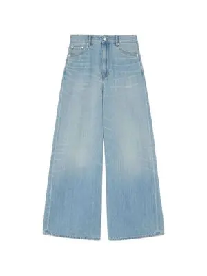 GANNI Cotton Denim Jeans - Multicolor