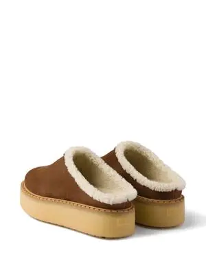 Prada Suede Leather Slippers