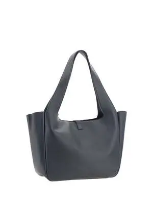 Saint Laurent Le 5 À 7 Bea Shoulder Bag In Deerskin Leather - Black