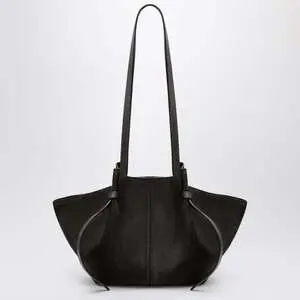 Yuzefi Mochi Shoulder Bag In Suede Leather - Brown
