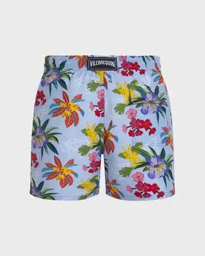 Vilebrequin Swim Trunks Garden Turtles Swimwear Moorea