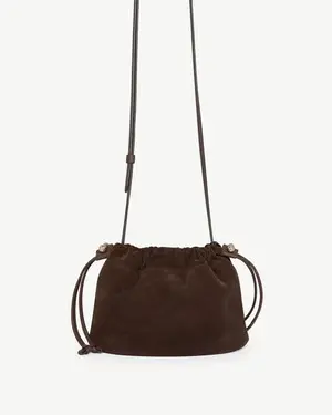 Strathberry Charlotte Drawstring Bucket Bag - Brown