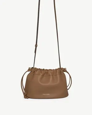 Strathberry Charlotte Drawstring Bucket Bag - Neutral