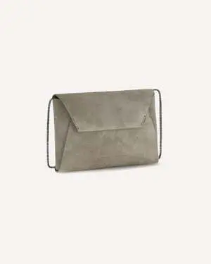 Brunello Cucinelli Bc Duo Suede Clutch Bag