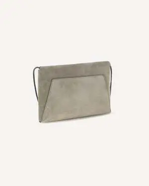Brunello Cucinelli Bc Duo Suede Clutch Bag