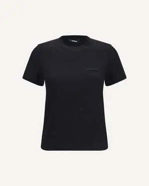 Jacquemus Logo Patch Ribbed Crewneck T-shirt