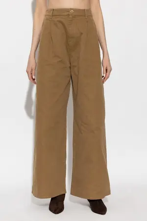 JIL SANDER Cotton Pleated Trousers