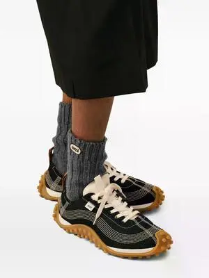 AMI Paris Mesh Mirage Sneakers - Black