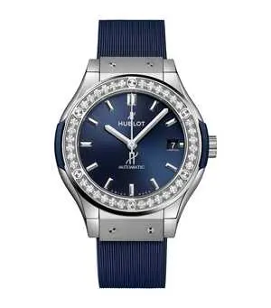 HUBLOT Titanium And Diamond Classic Fusion Watch - Black