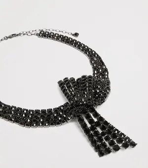 Marina Rinaldi Rhinestone-embellished Butterfly Choker