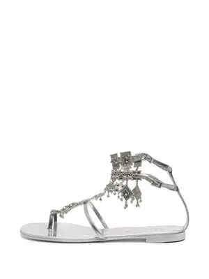 Giuseppe Zanotti Silver Tone Sandals For Women