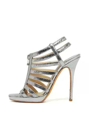 JIMMY CHOO Glenys Strappy Leather Sandals