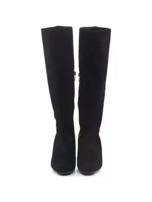 Saint Laurent Suede Knee-high Boots