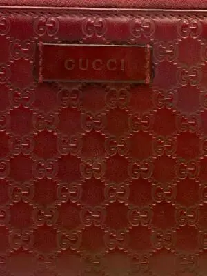 Gucci Microguccissima Zip-fastening Wallet - Red