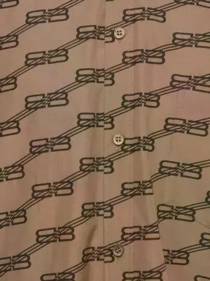 Balenciaga Monogram-print Oversized Shirt