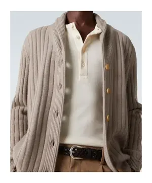 Arch4 Mr Denver Ribbed-knit Cashmere Cardigan