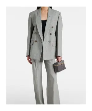 Victoria Beckham Lapel Collar Long-sleeved Blazer