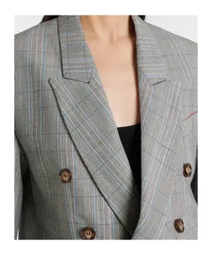 Victoria Beckham Lapel Collar Long-sleeved Blazer