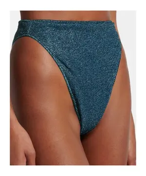 Oseree Lumière O Chain Lamé Bikini