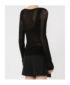 Sportmax Fine-knit Open-work Sweater