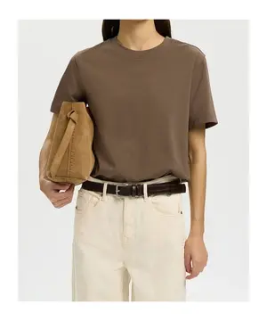 SELECTED Short-sleeved Crewneck T-shirt