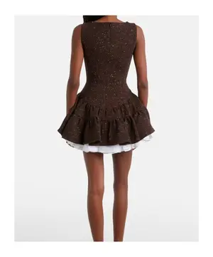 SHUSHU/TONG Knitted Wool-blend Minidress