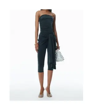 Alexander Wang Off-shoulder Layered Playsuit