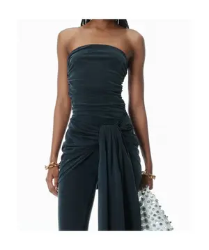 Alexander Wang Off-shoulder Layered Playsuit