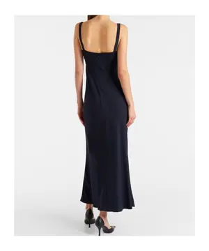 Rixo Bow-detail Satin Midi Dress
