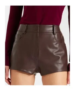 Norma Kamali Belt Loops Shorts