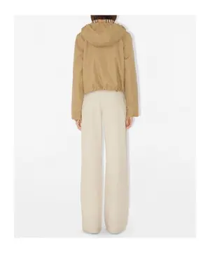 Burberry Hooded Short Gabardine Parka