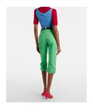 Versace High-rise Capri Jeans