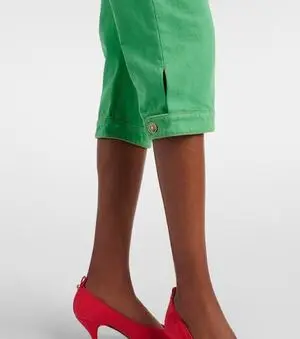 Versace High-rise Capri Jeans